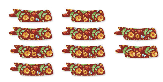 Red Sunflowers – Nasogastric Patch – A Simple Patch