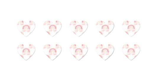 Pink Rainbows – Heart Nasogastric Patch – A Simple Patch