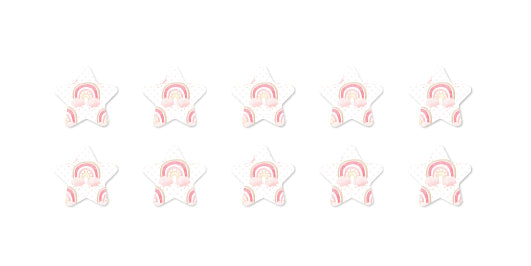 Pink Rainbows – Star Nasogastric Patch – A Simple Patch